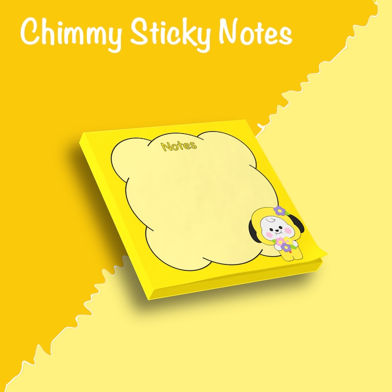 Cute Bts Bt21 Sticky Notes Mini Memo Pad Cute Kawaii Bts Bt21 Notepad ...