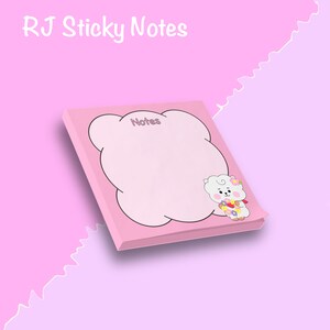 Cute Bts Bt21 Sticky Notes Mini Memo Pad Cute Kawaii Bts Bt21 Notepad ...