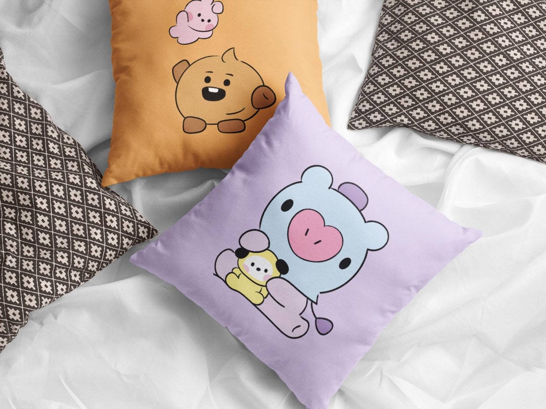BT21 Mang Pillow and Pillowcase | K-pop BTS Jhope Bedroom Living Room ...
