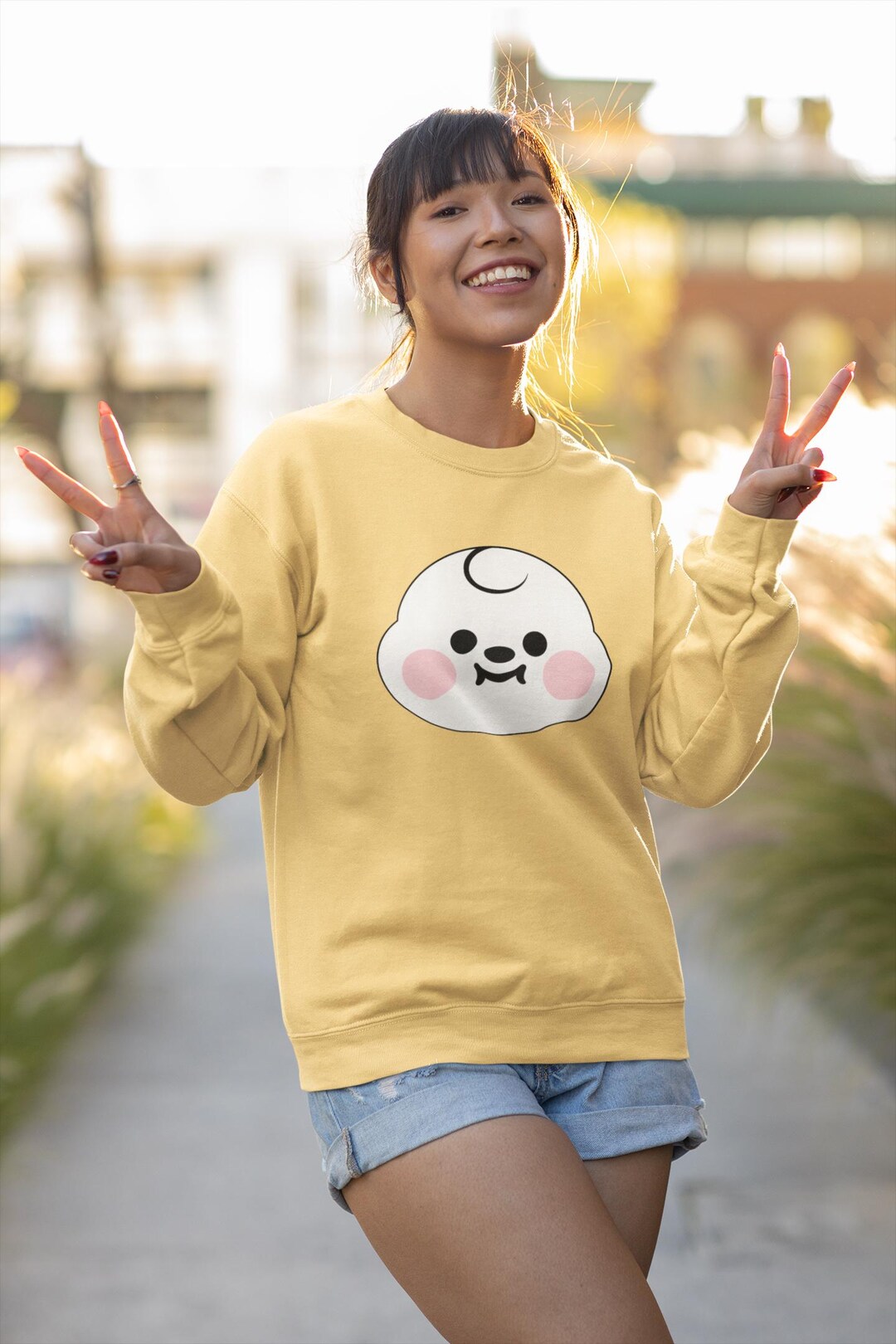 BT21 Chimmy Sweatshirt and T-shirt Cute K-pop BTS Army Jimin Crewneck ...
