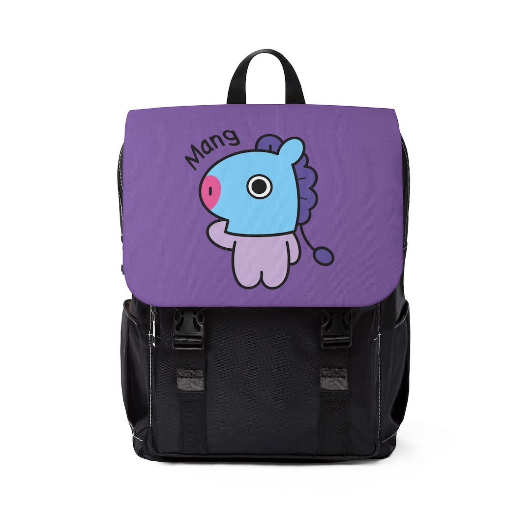 Personalized Bt21 Mang Backpack Kpop Bts Bt21 Unisex Casual Shoulder ...