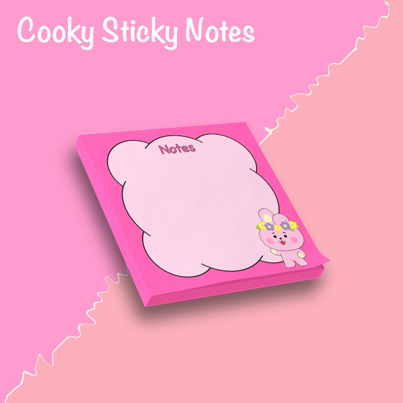 Cute Bts Bt21 Sticky Notes Mini Memo Pad Cute Kawaii Bts Bt21 Notepad ...