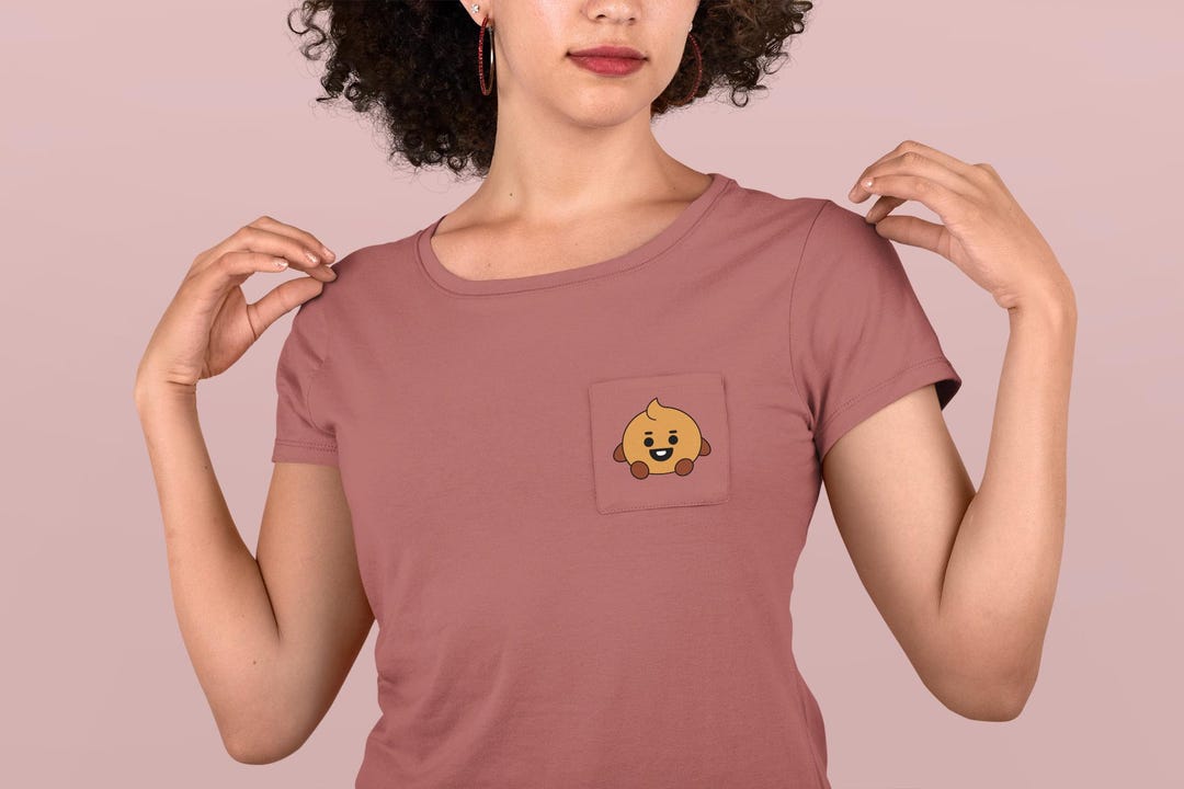 Bt21 Shooky Pocket T-shirt Kpop Bts Bt21 Tshirt Merch Bangtan Bts Army ...