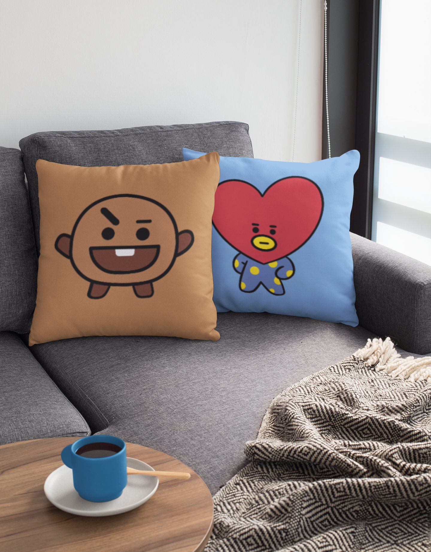BTS Pillow Army Gifts, Comfort Pillow Sets for Couch Bed Sofa, Bts Jin ...