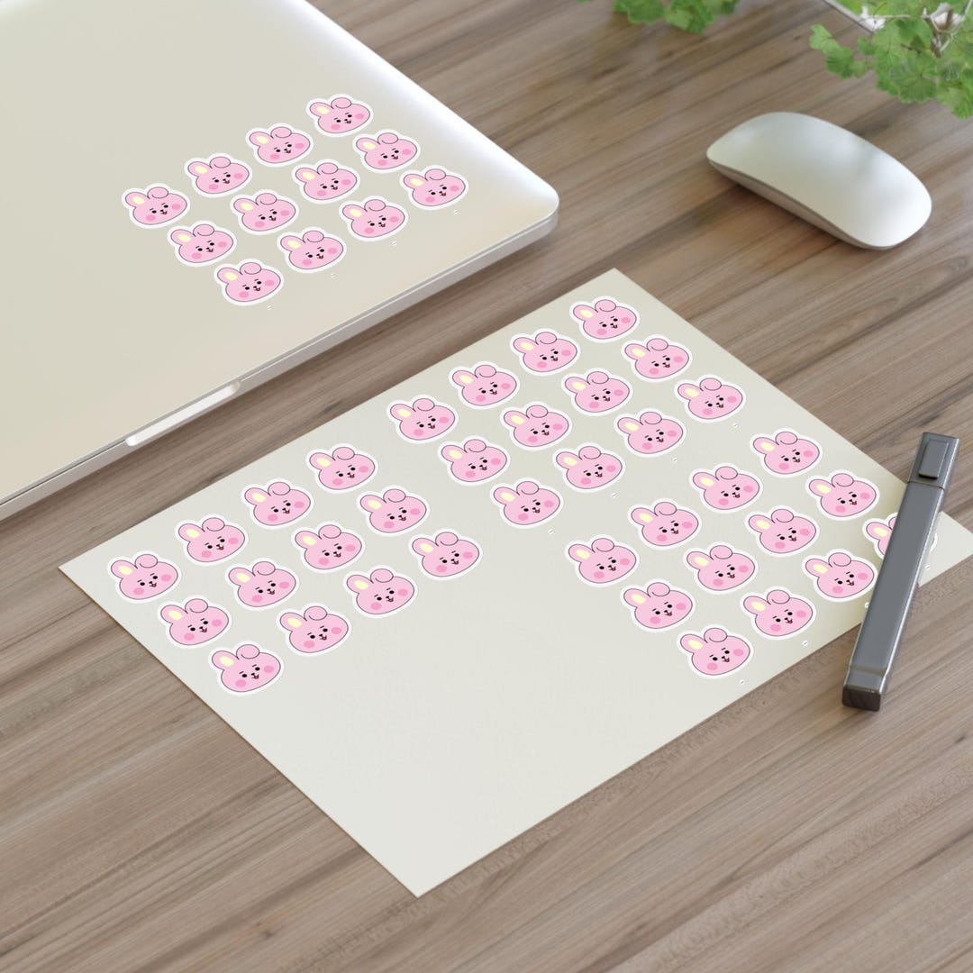 Bt21 Cooky Face Sticker Sheet Bts Phone iPad Laptop Sticker Bts Jk ...