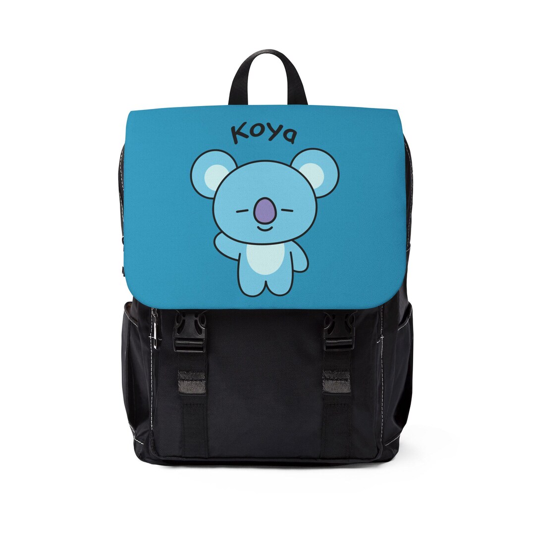 Personalized Bt21 Koya Backpack Kpop Bts Bt21 Unisex Casual Shoulder ...