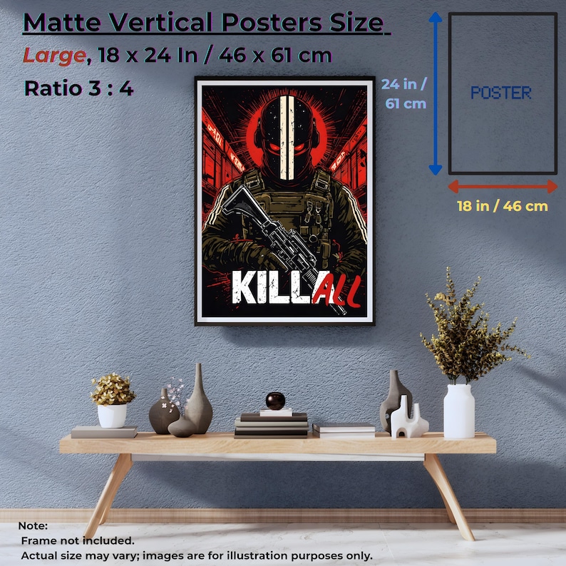 Killa Kill All Poster, Escape From Tarkov Wall Art, Interchange Boss ...