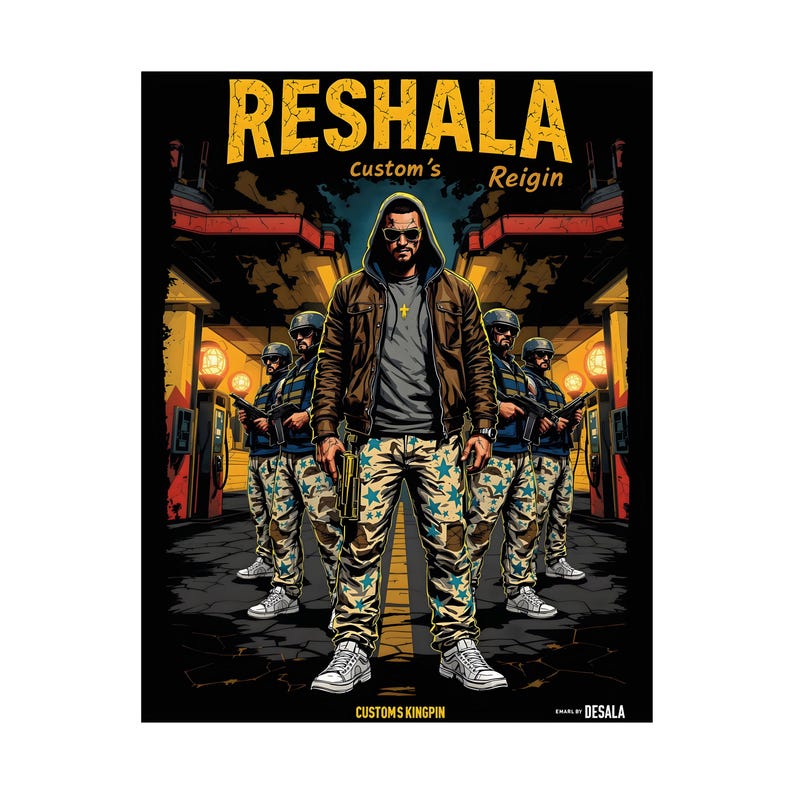 Reshala Customs Kingpin Poster, Escape From Tarkov Boss Art Print ...