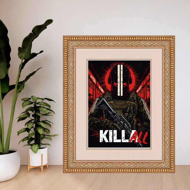 Killa Kill All Poster, Escape From Tarkov Wall Art, Interchange Boss ...