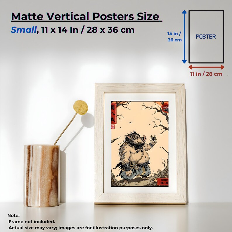 Zhu Bajie Poster, Black Myth Wukong Art Print, Mythical Demon Wall ...