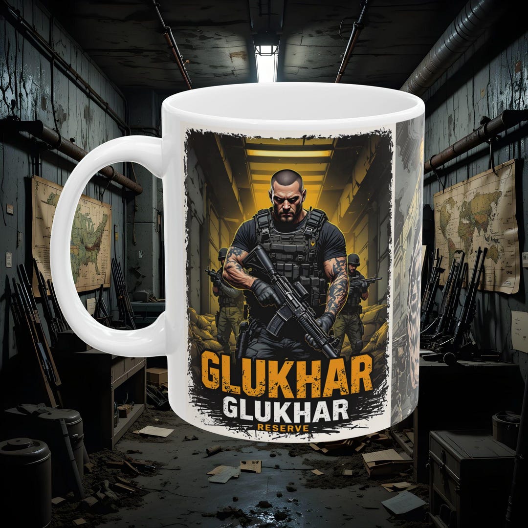Glukhar Boss Mug, Escape From Tarkov Coffee Cup, Add Your Name Dog Tag ...