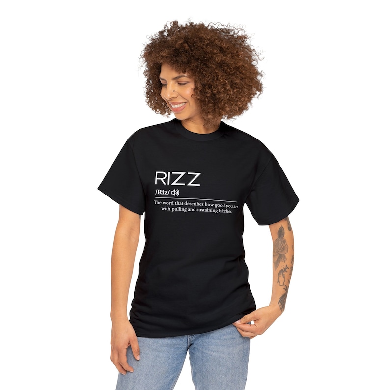 Funny T Shirt Rizz Definition, Rizz God Tee - Etsy