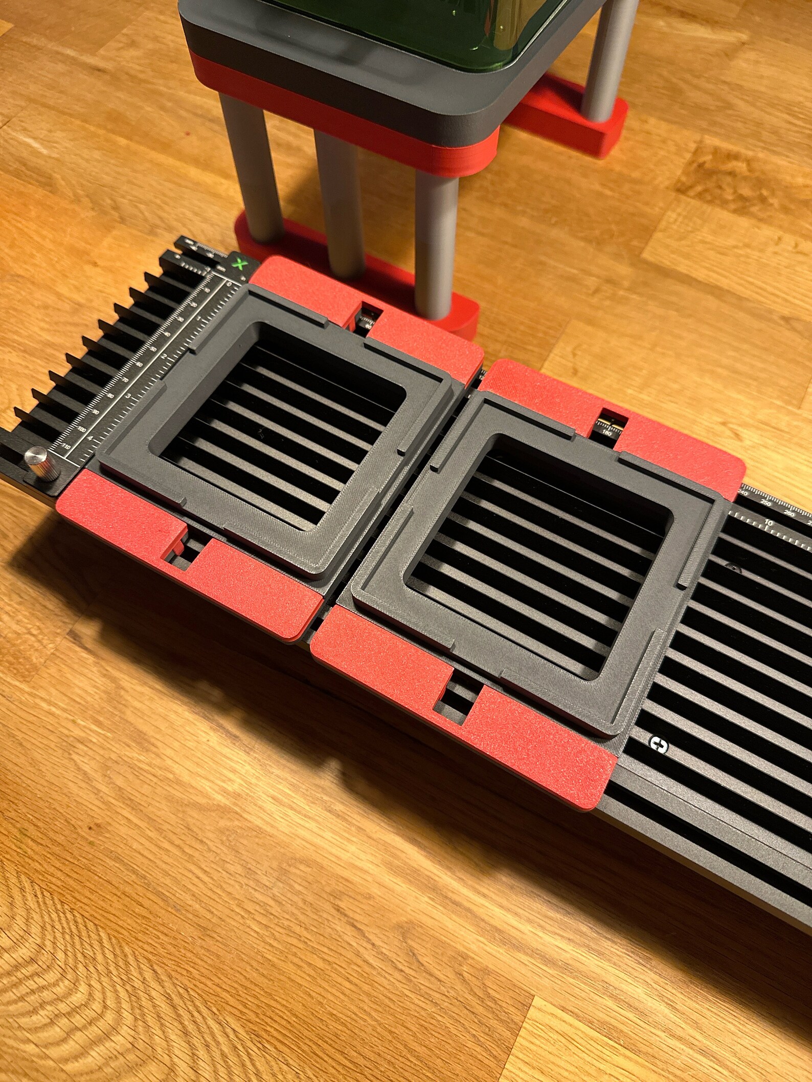 Xtool F1 - Slide Extension Jig - 1 X 100mm Square (3MF and PDF) - Etsy