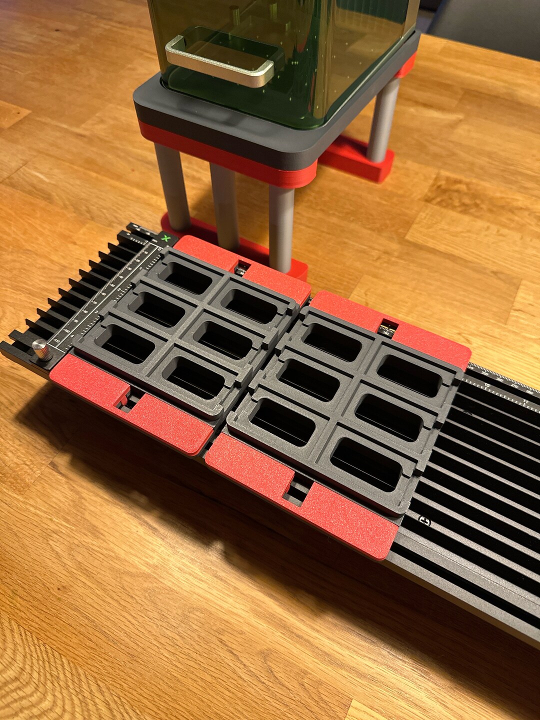 Xtool F1 - Slide Extension Jig - 6 X 50x30mm Dog Tag (3MF and PDF) - Etsy