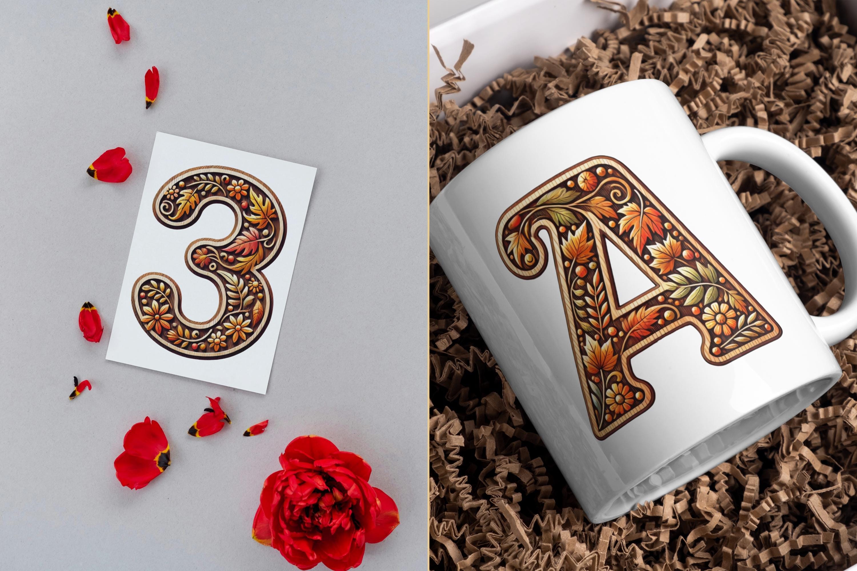 Autumn Alphabet Png - Fall Seasonal Letter Clipart - Autumn Wood Letter ...