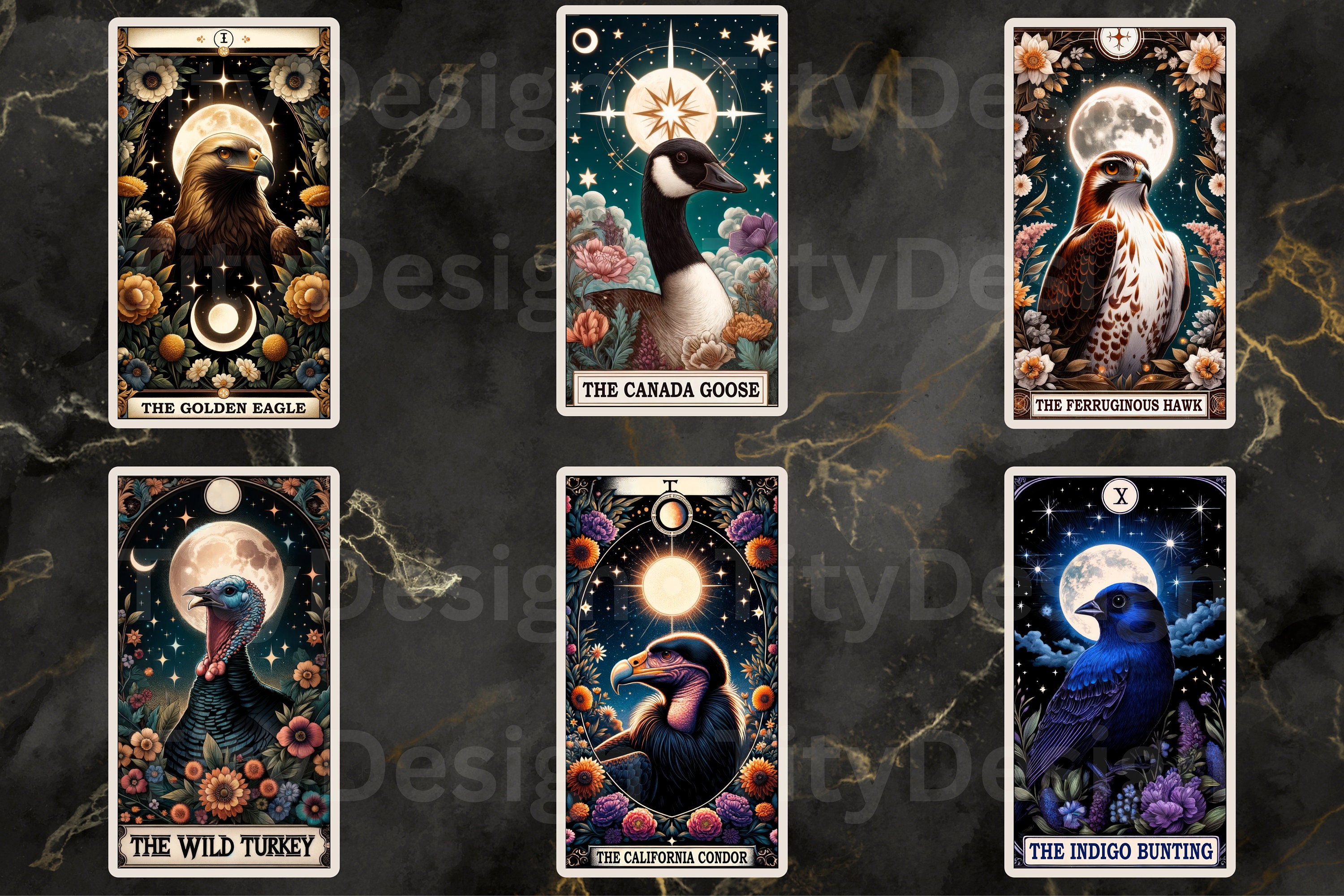 Bird Tarot Card - 40 Funny Tarot Cards - American Bird Lover - Tarot ...