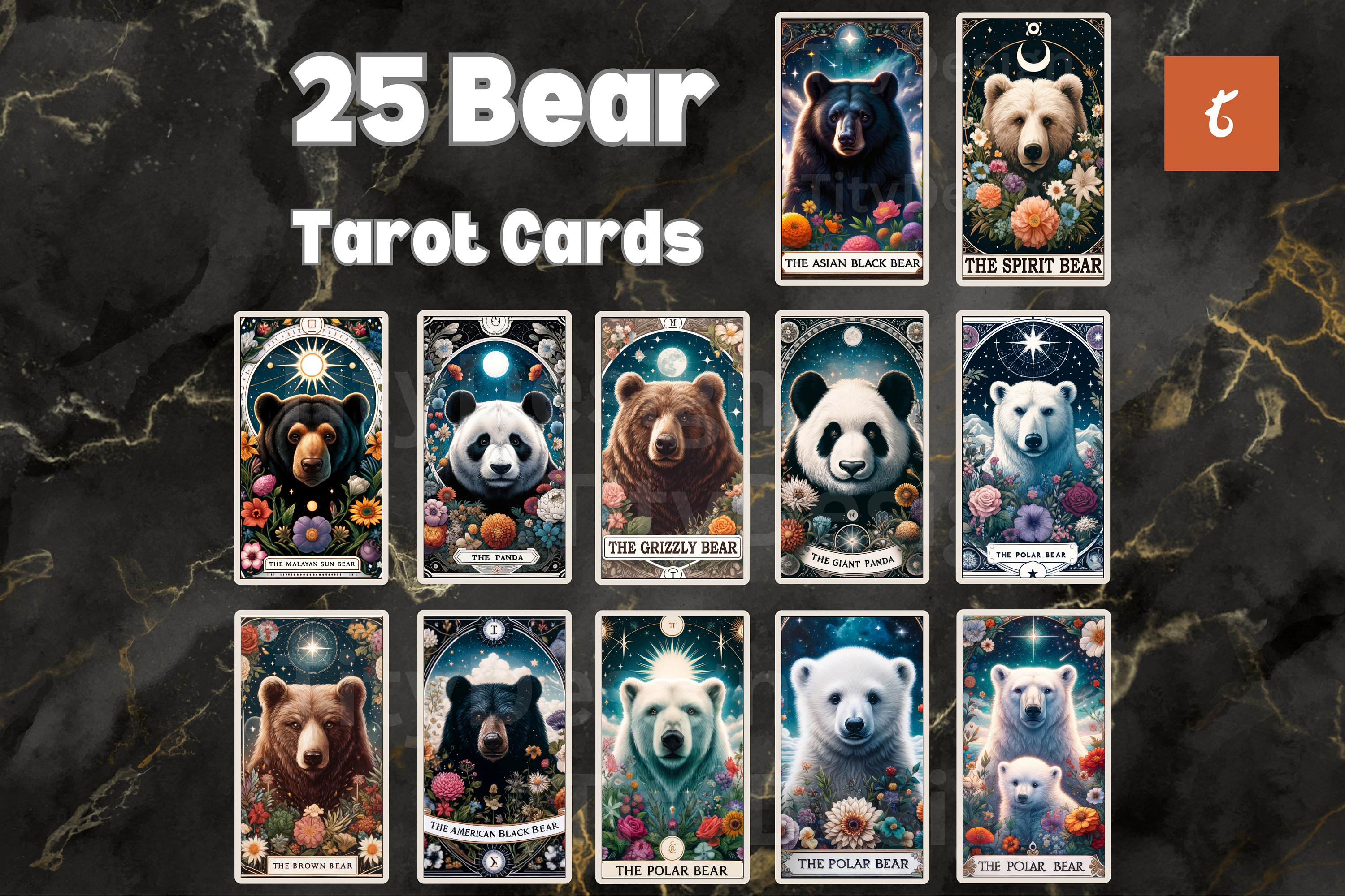 Bear Tarot Card - 25 Funny Tarot Cards - Bear Lover - Tarot Card ...