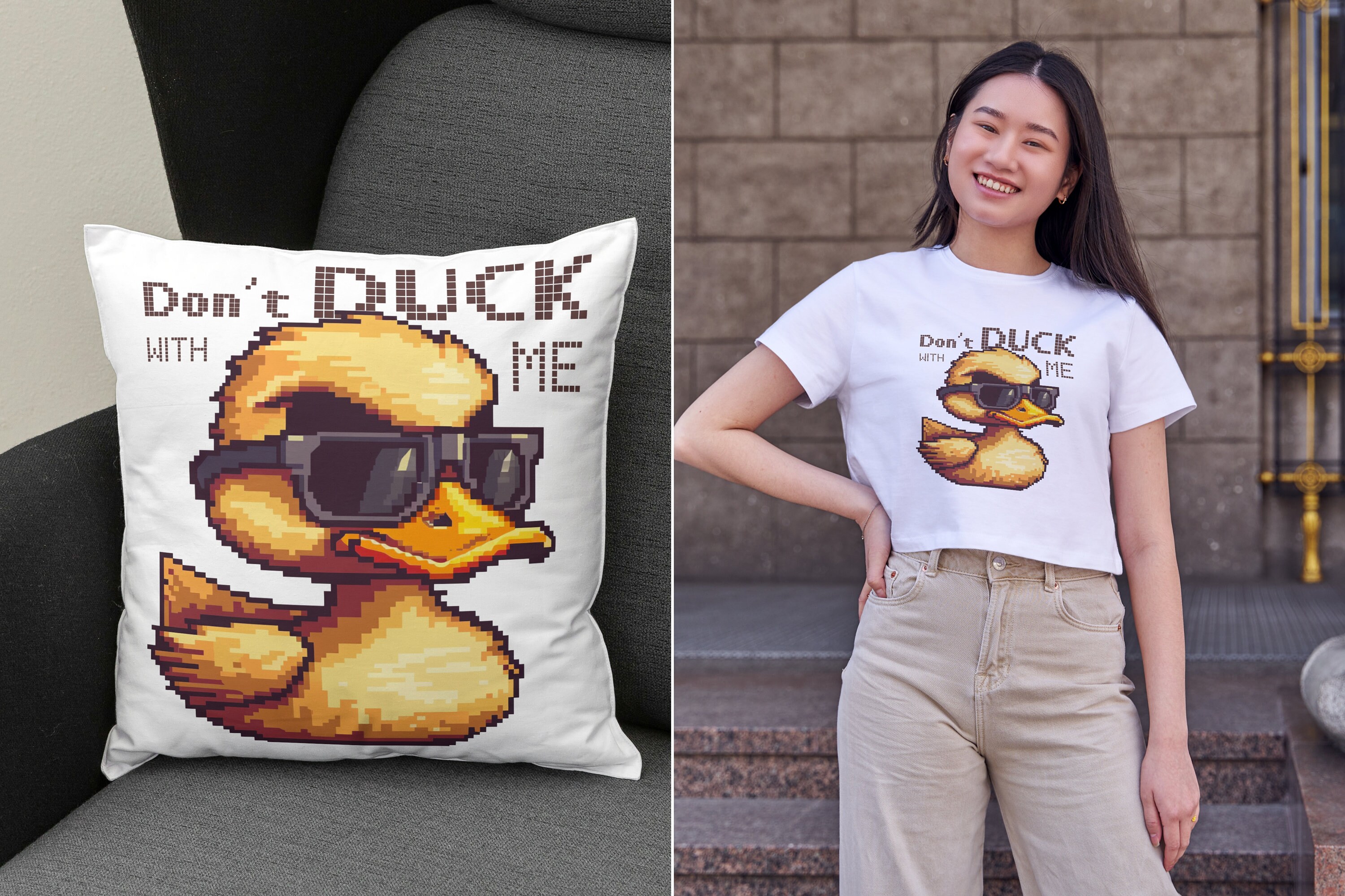 Don't Duck With Me Png Rubber Duck With Sunglasses Funny Duck ...