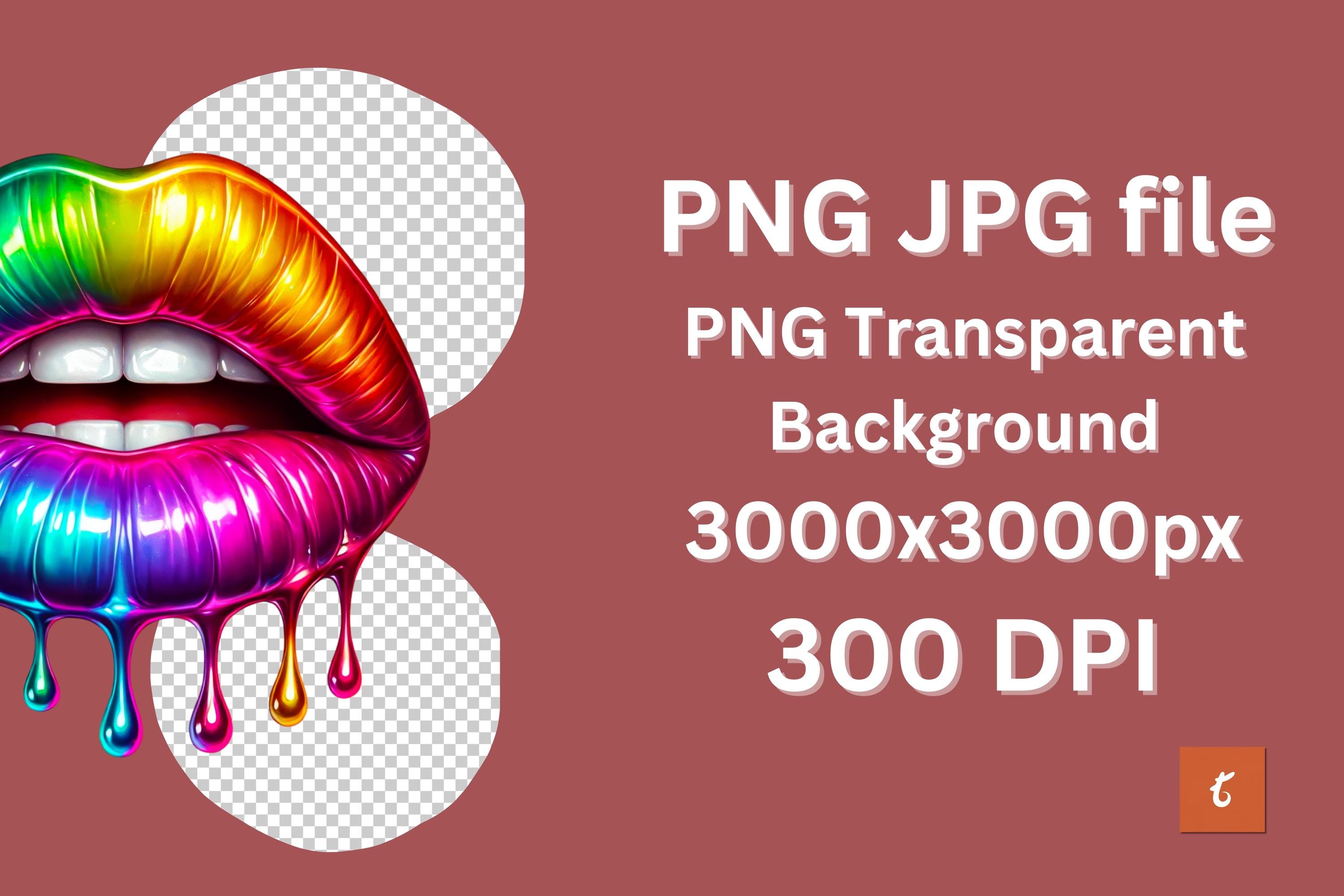 Rainbow Lips PNG - LGBTQ Kiss Lips Design - Dripping Lip Clipart ...