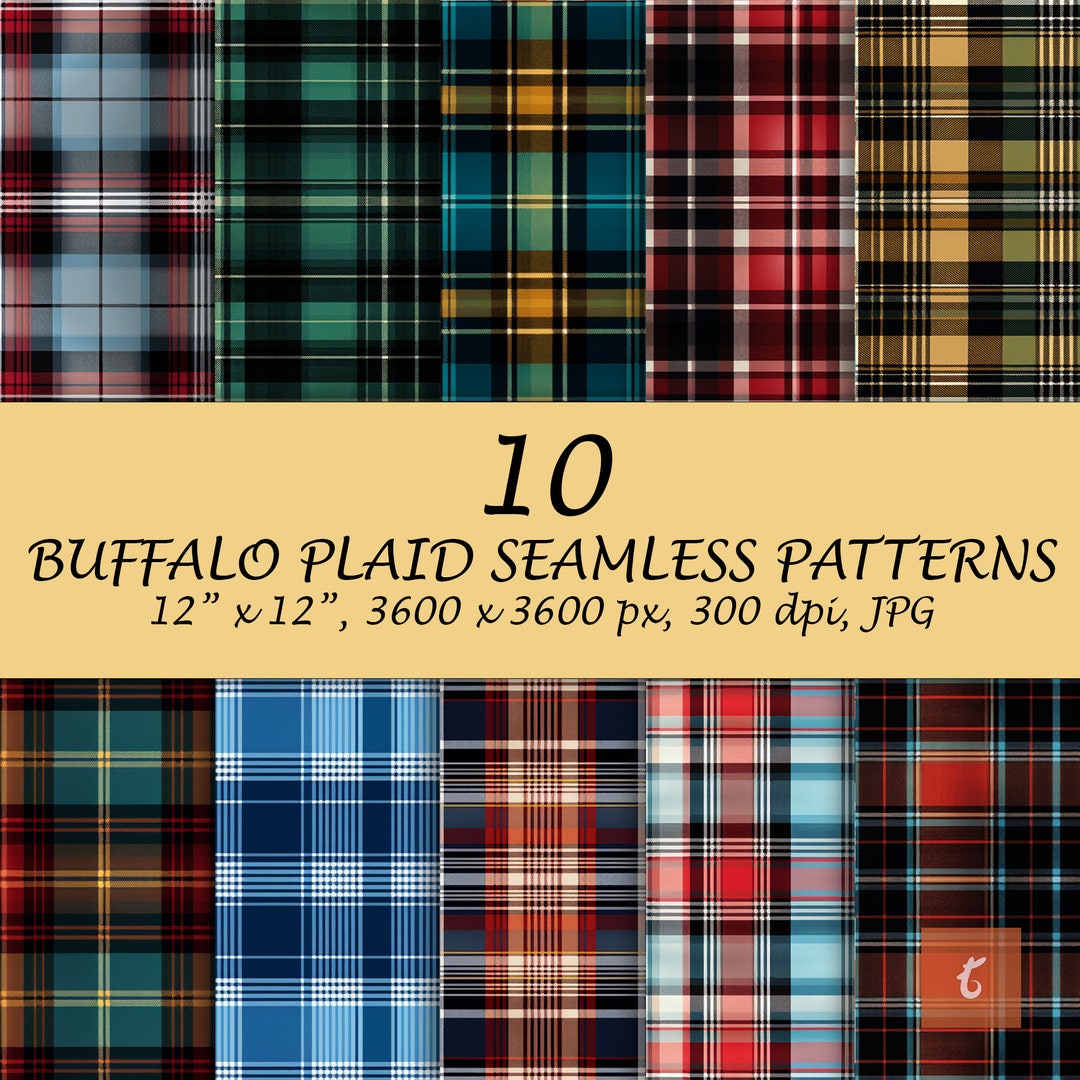 10 Outlander Fraser Tartan Plaid Pattern Jpg - Scottish Buffalo Plaid ...