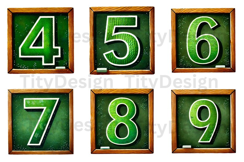 Chalkboard Alphabet Clipart - Chalk Style Letters and Numbers PNG ...