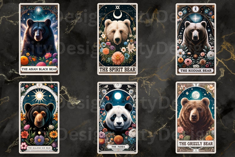 Bear Tarot Card - 25 Funny Tarot Cards - Bear Lover - Tarot Card ...