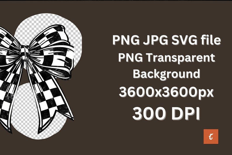 Checkered Bow Clipart - Race Day PNG - Coquette Bow SVG Sublimation ...