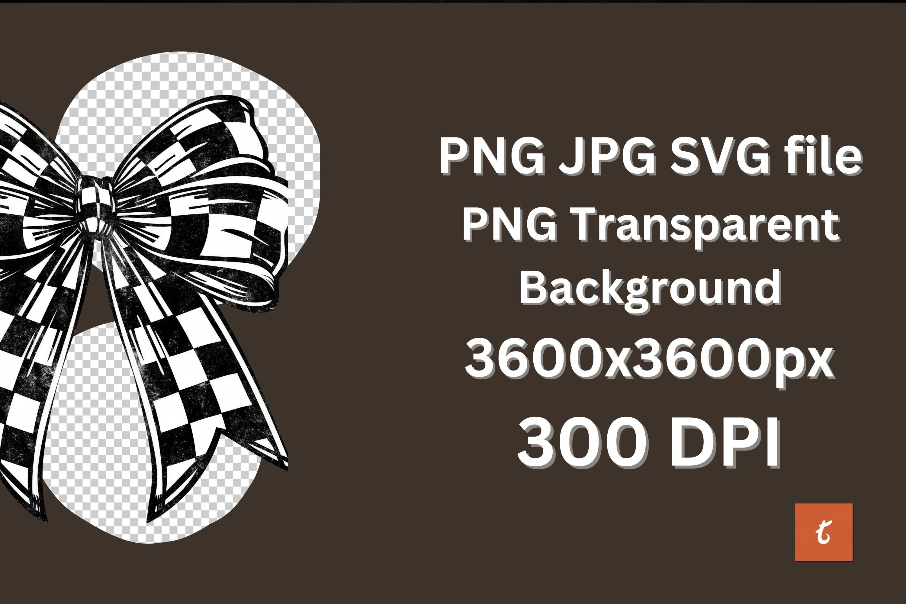 Checkered Bow Clipart - Race Day PNG - Coquette Bow SVG Sublimation ...