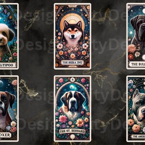 Dog Tarot Cards - 30 Funny Tarot Pngs | Tarot Card Clipart | Dog Lover ...