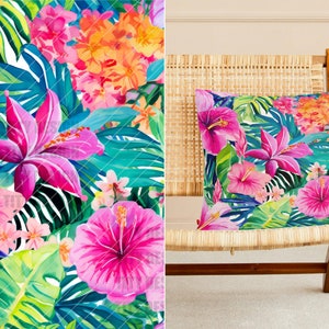 Preppy Tropical Rainforest Seamless Pattern - 26 Summer Flower Digital ...