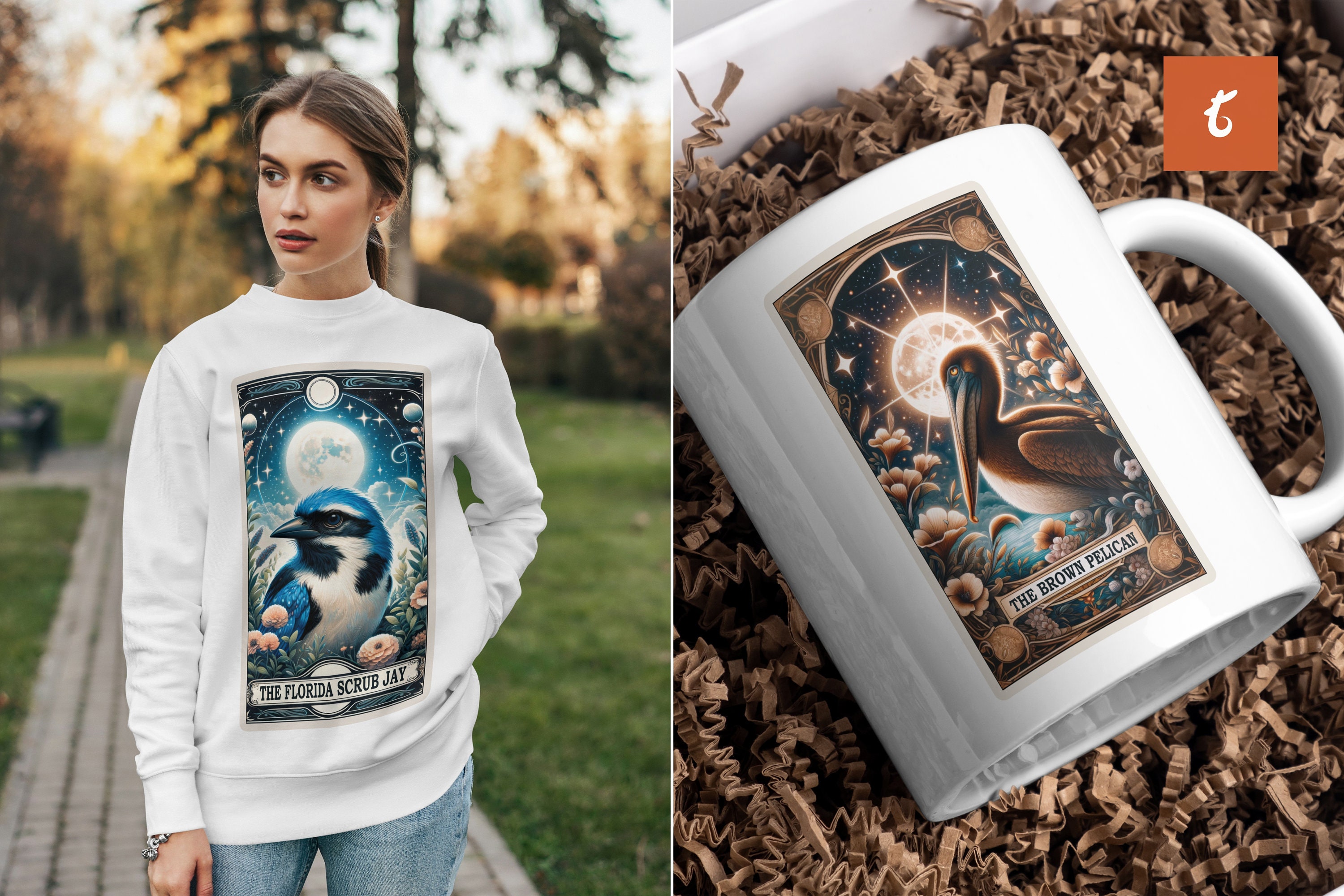 Bird Tarot Card - 40 Funny Tarot Cards - American Bird Lover - Tarot ...