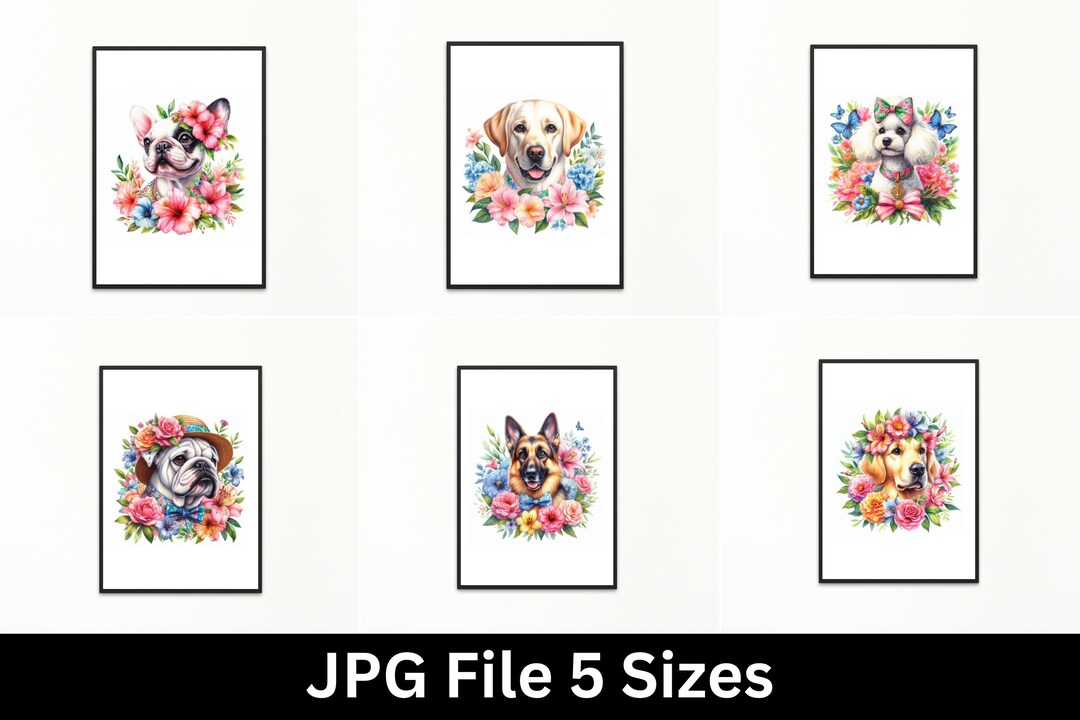 Dogs Nursery Prints - Dog Wall Art - Kids Printable Art - Nursery Decor ...