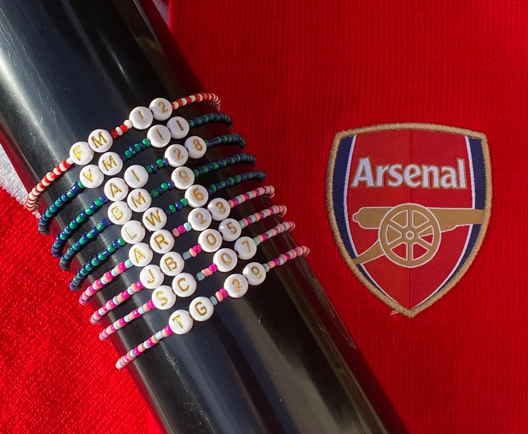 Arsenal Woman's Football Bracelets - Etsy UK