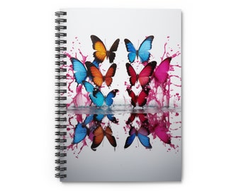 Spiral Notebook Ruled Line - Etsy