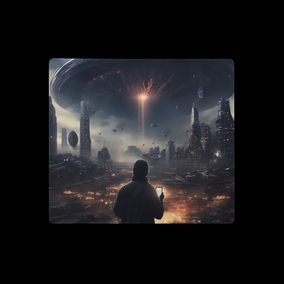 Gaming Mouse Pad Alien Destruction Oblivious Human, Large Square or ...