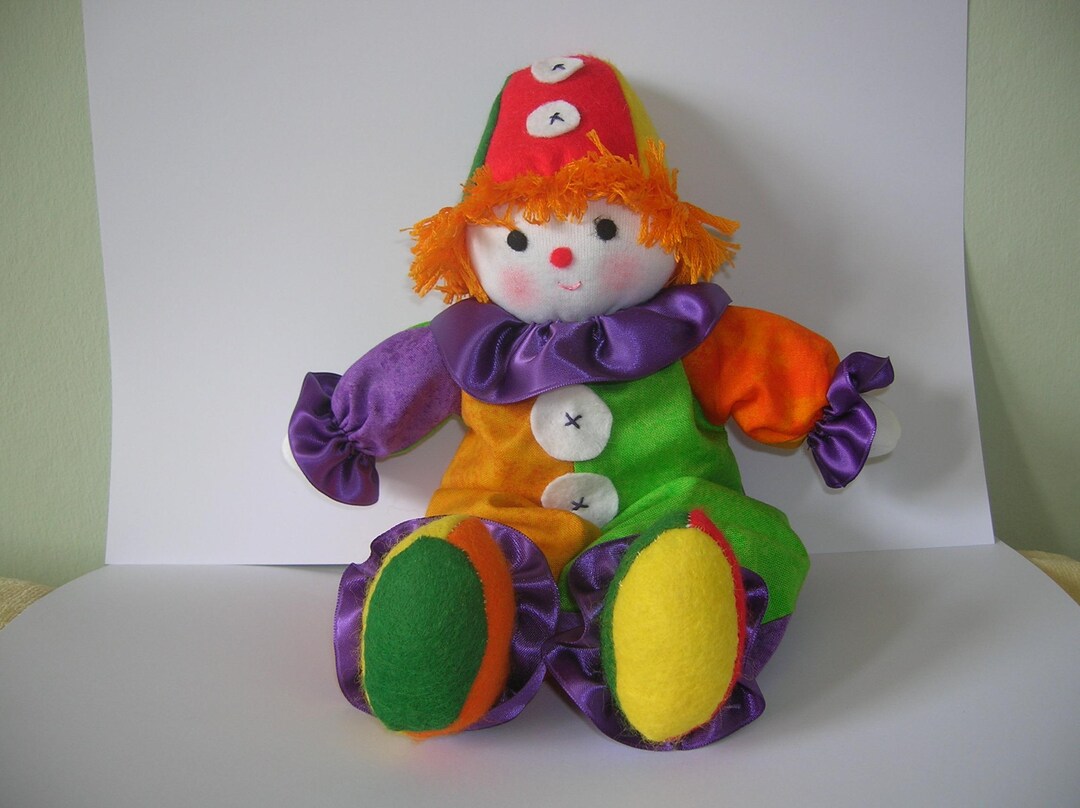 Cuddly Clown Pattern and Instructions - Etsy