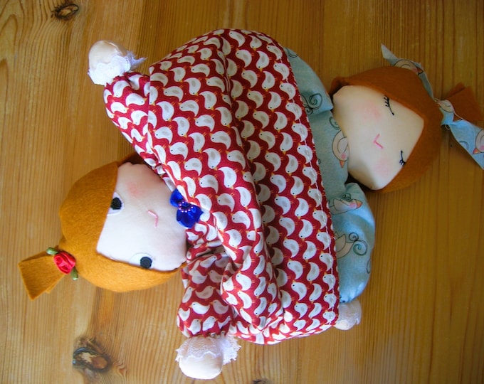 VTG Alma's Design Topsy Turvy Flip Doll Goldilocks & 3 Bears Fairy Tale ...