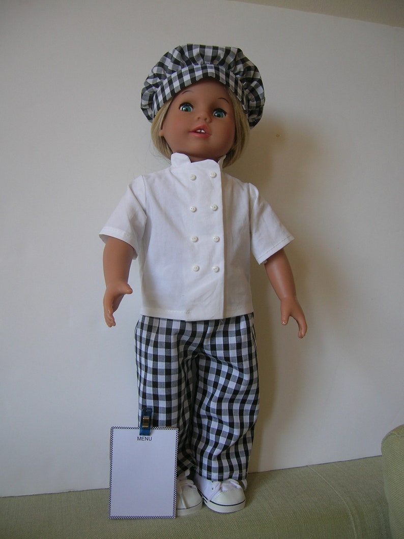 Pattern for Chef Outfit for 18 Inch Dolls - Etsy