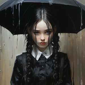 Wednesday Adams Printable, Downloadable, Wall Art, Poster, Art, Large ...