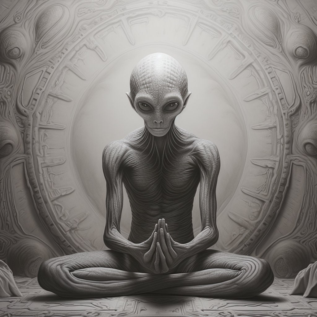 Grey Alien 2 Printable, Downloadable, Wall Art, Poster, Art, Large Size ...