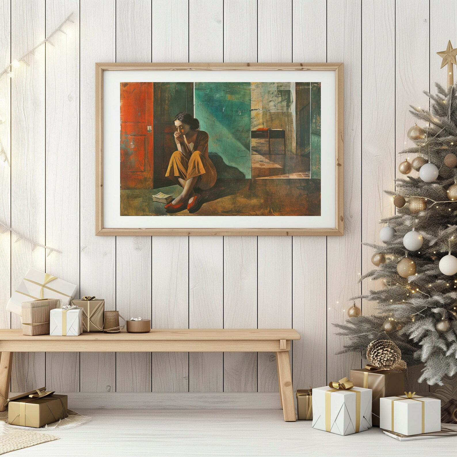Contemplation in the Style of Balthus, Printable, Downloadable, Wall ...