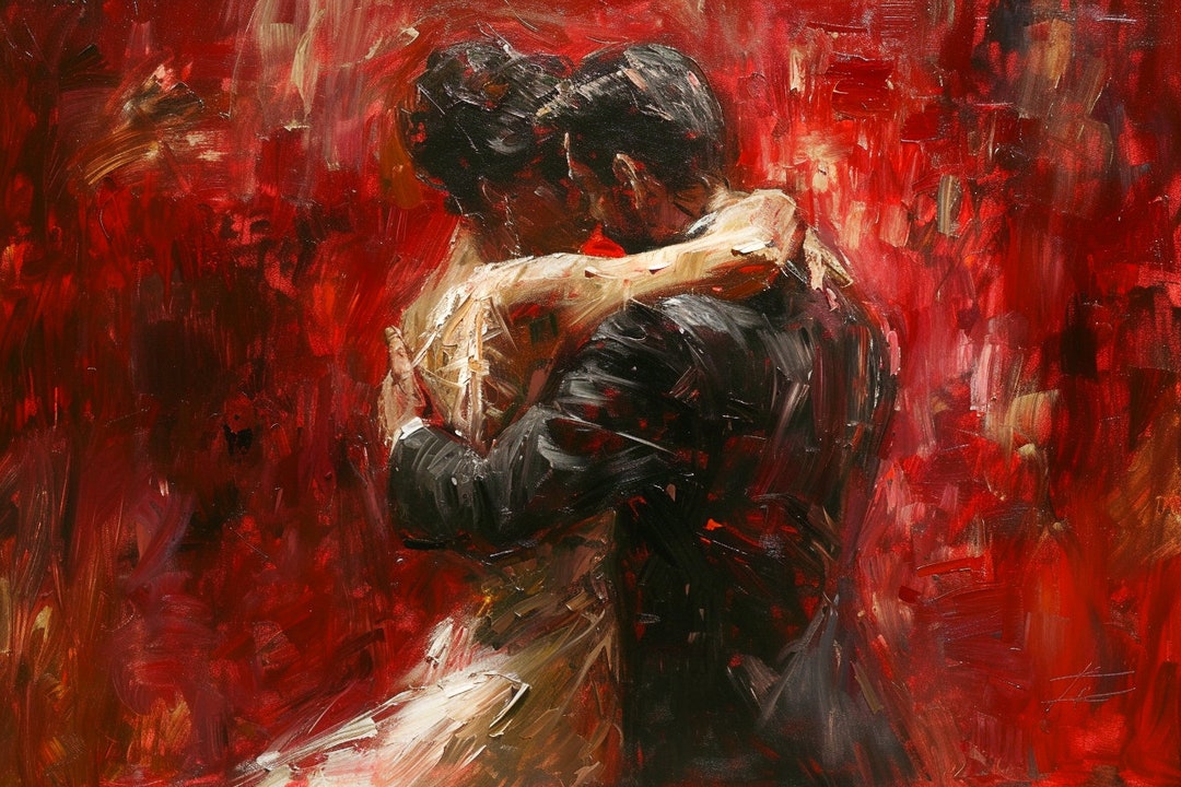 Wedding Day Abstract Art Print: Romantic Couple (digital Download) - Etsy
