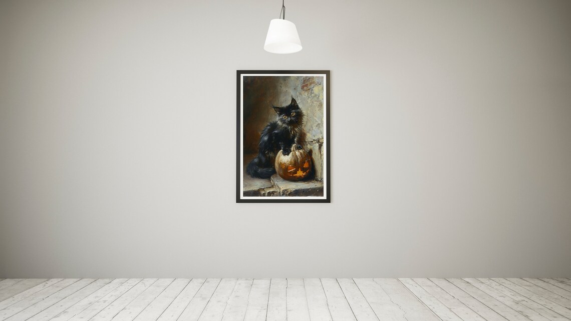 The Witches Kitten, Printable, Downloadable, Wall Art, Poster, Art ...