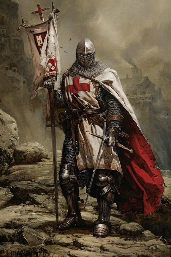 Guardian of the Realm, Printable, Downloadable, Wall Art, Poster, Art, Large Size, Knights ...