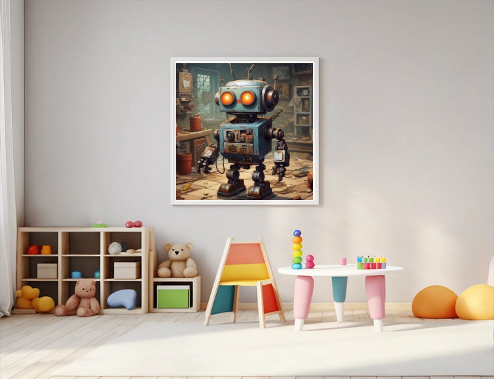 Robbie the Robot Printable, Downloadable, Wall Art, Poster, Art, Large ...