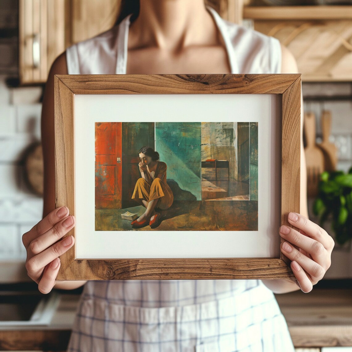 Contemplation in the Style of Balthus, Printable, Downloadable, Wall ...
