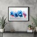 Blue Pink Flowers, Printable, Downloadable, Wall Art, Poster, Art, Muti ...