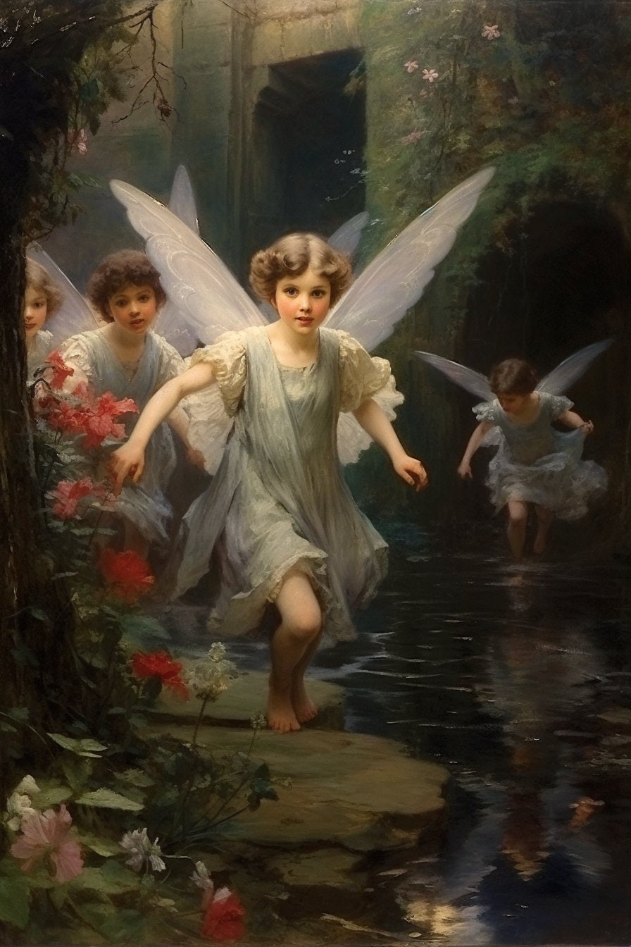 Fairies, Fairy, Faery, Children Printable, Downloadable, Wall Art ...