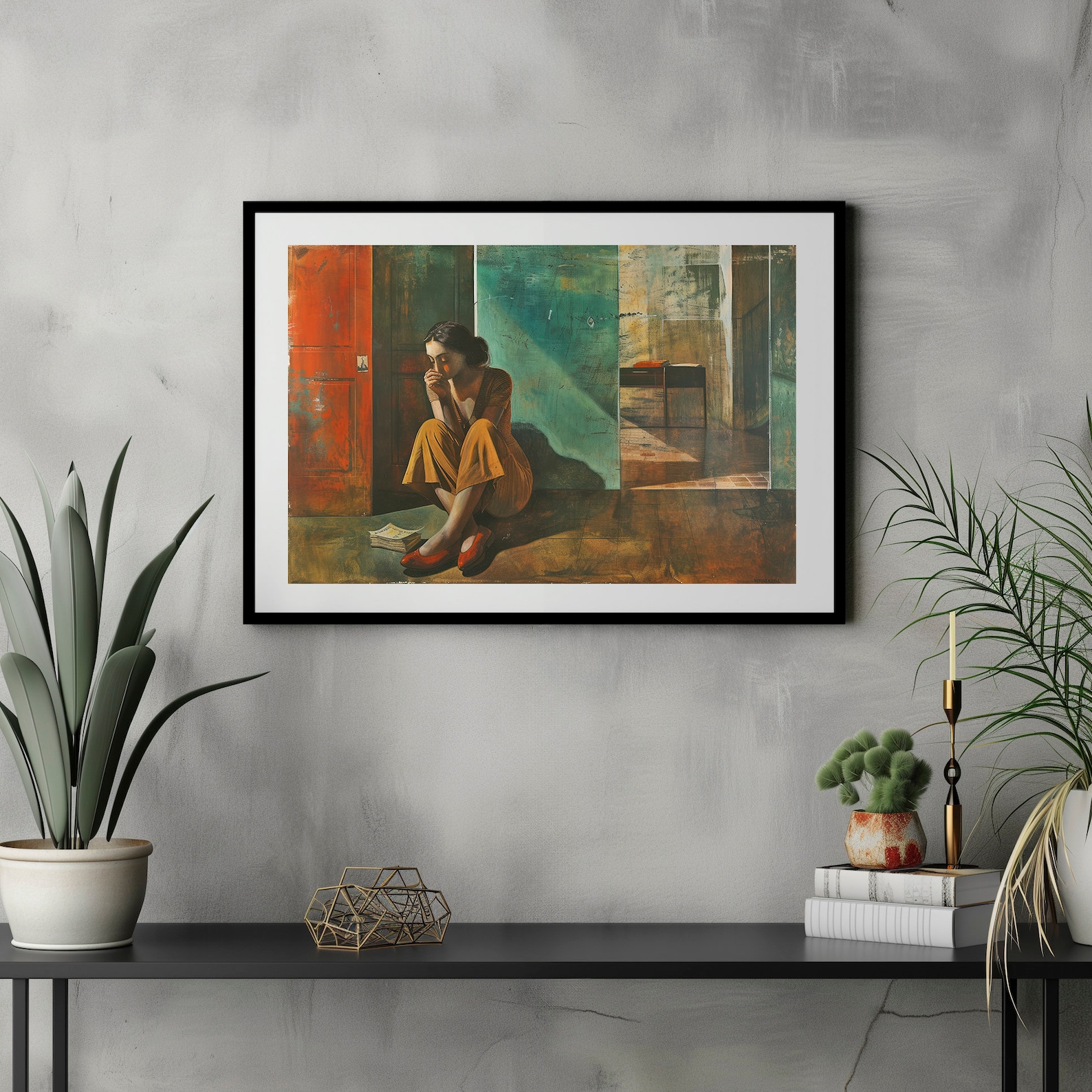 Contemplation in the Style of Balthus, Printable, Downloadable, Wall ...