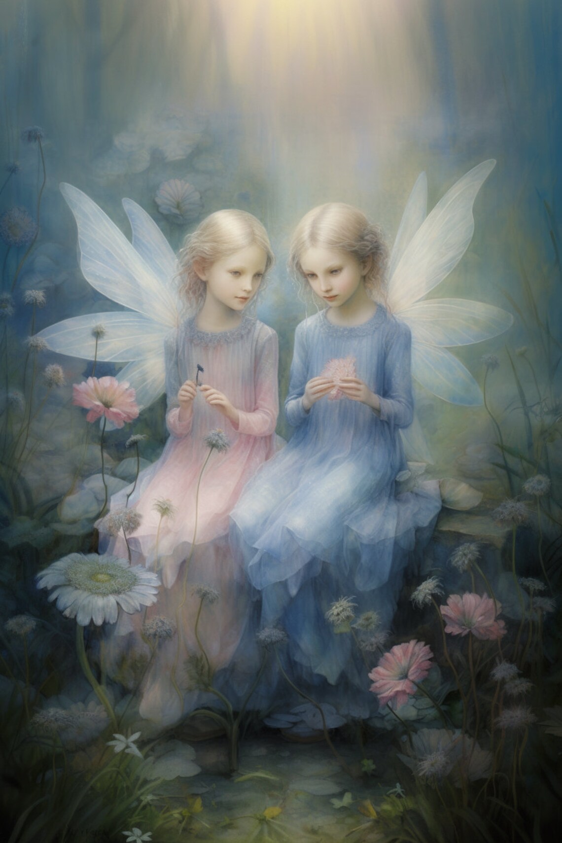 Friends Forever Fairies, Printable, Downloadable, Wall Art, Poster, Art ...